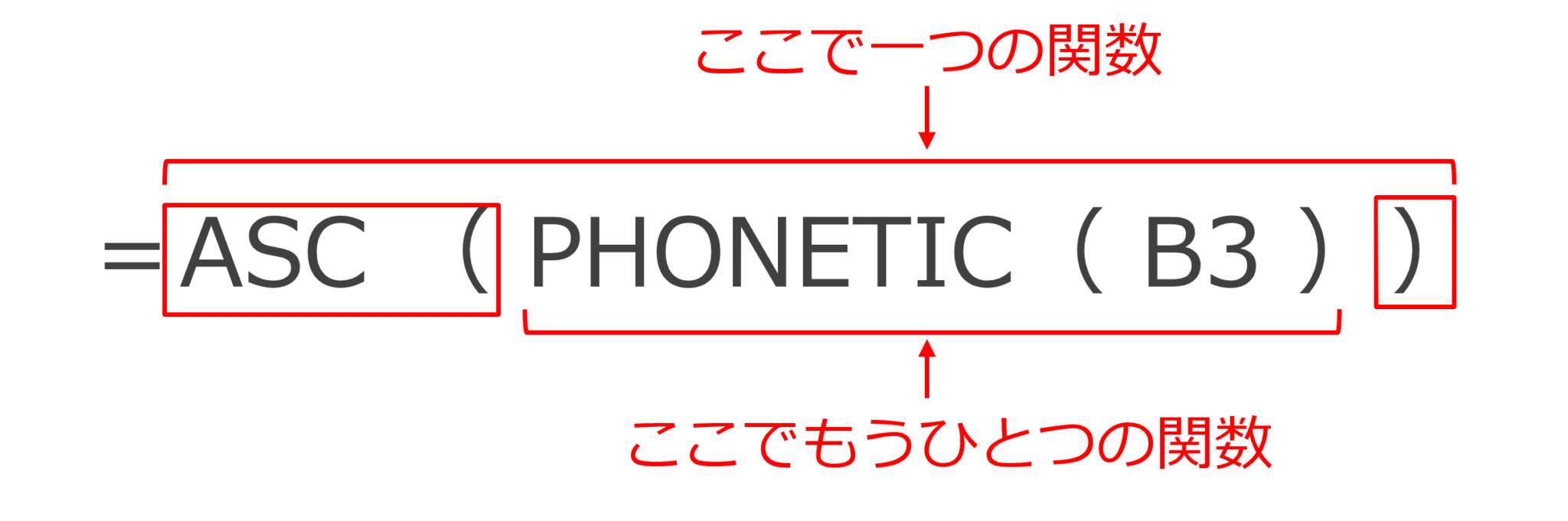 Excel【ASC、JIS関数】の使い方